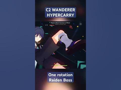 C2 Wanderer One Rotation Raiden Shogun Boss #genshinimpact #wanderer ...