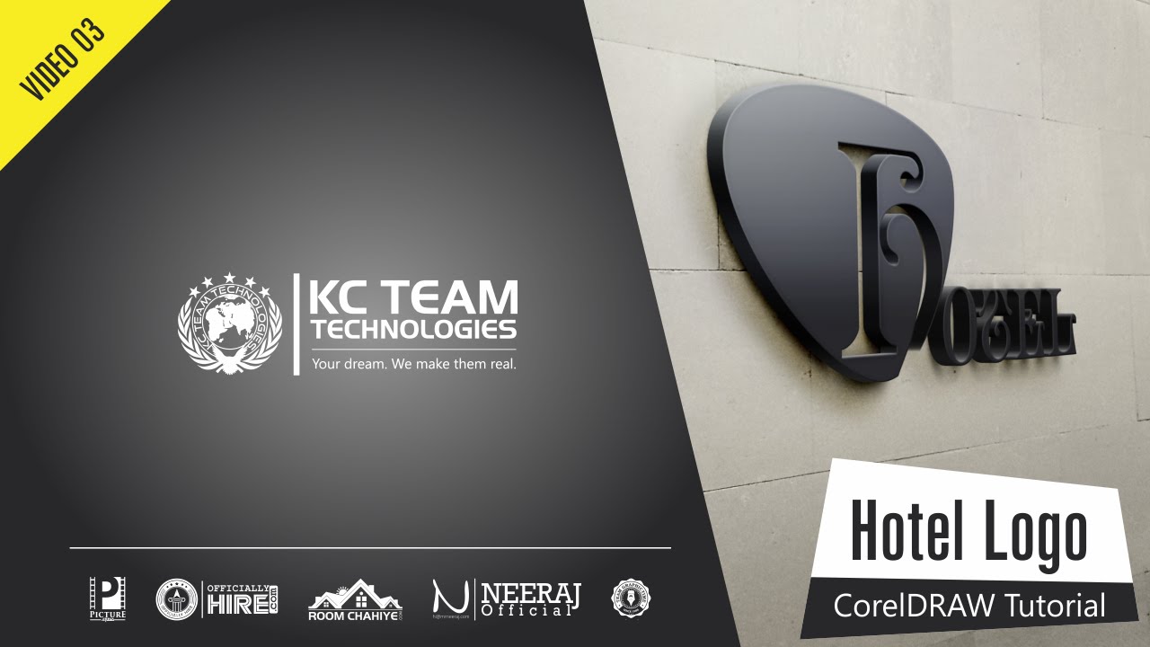 CorelDRAW Tutorial | How to design HOTEL Logo with in a minuet - YouTube