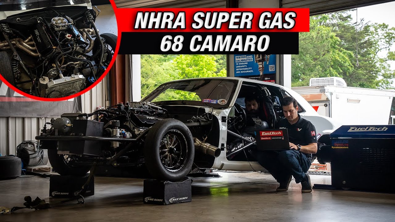 NHRA Super Gas Camaro getting dialed in on Hub Dyno | Chris Lewis - YouTube