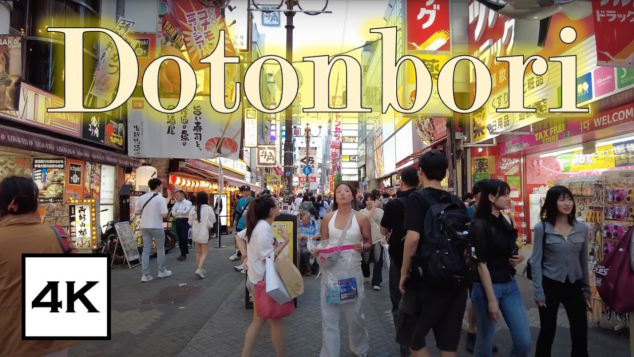 Dotonbori Osaka 4K HDR Walking Tour | Shopping Street & City Sights ...
