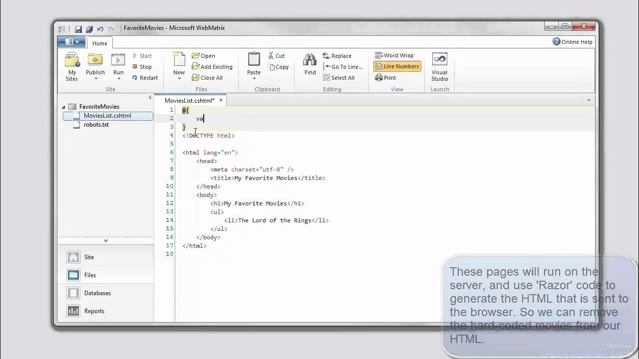 Introduction to WebMatrix - YouTube