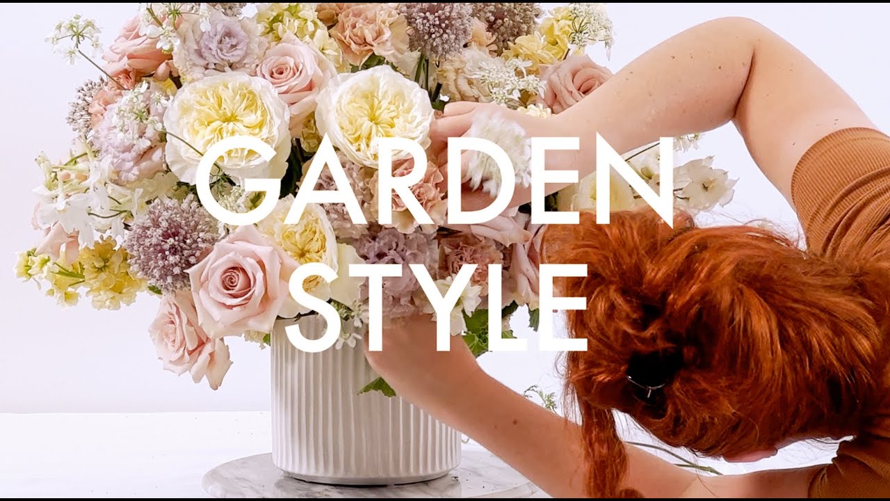 Pro Florist Shows How To Make Garden Style Arrangement | FLORA LUX ...