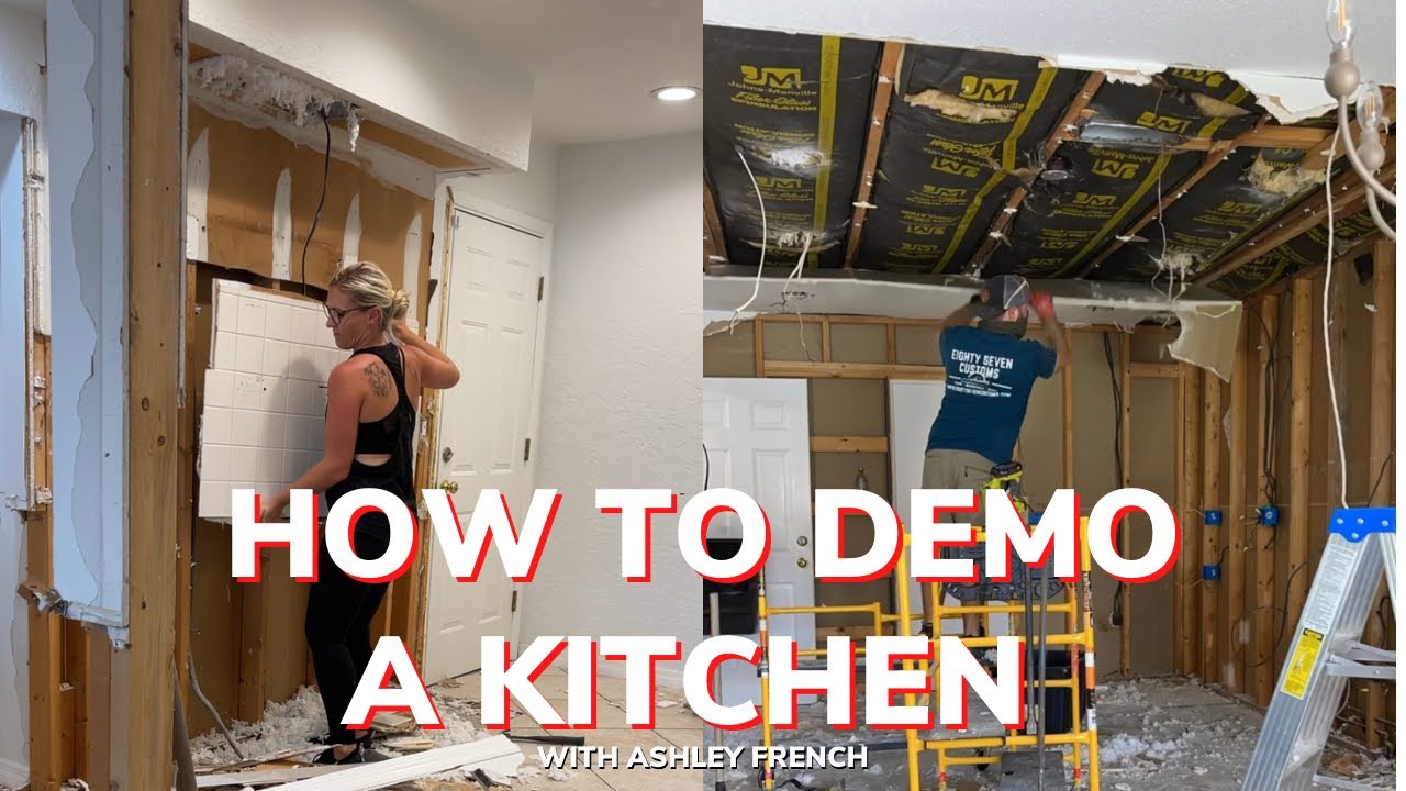 How to Demo a Kitchen - YouTube
