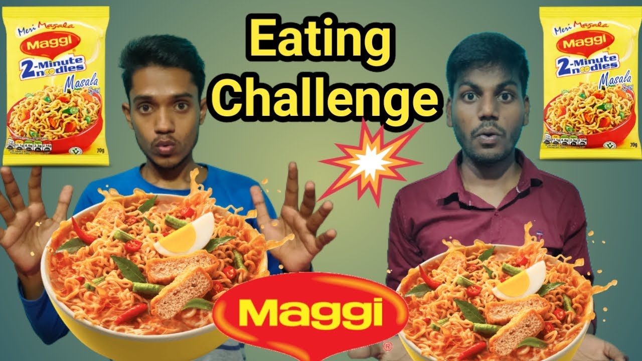 MAGGI NOODLES EATING CHALLENGE | Noodles Eating Competition | Food ...