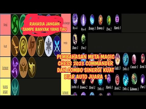 tier list combo,sinergi terkuat dan commander terbaik di magic chess ...