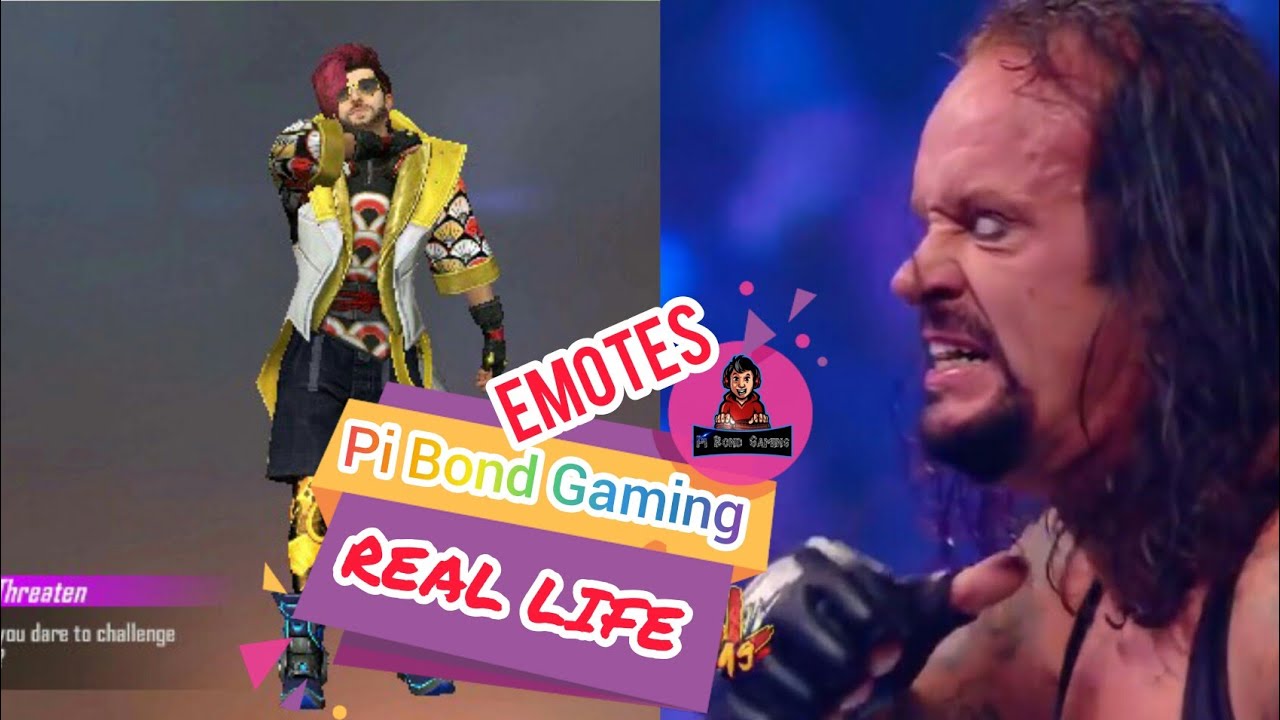 Real Life FREE FIRE Emote ☺ | FREE FIRE | Pi Bond Gaming - YouTube