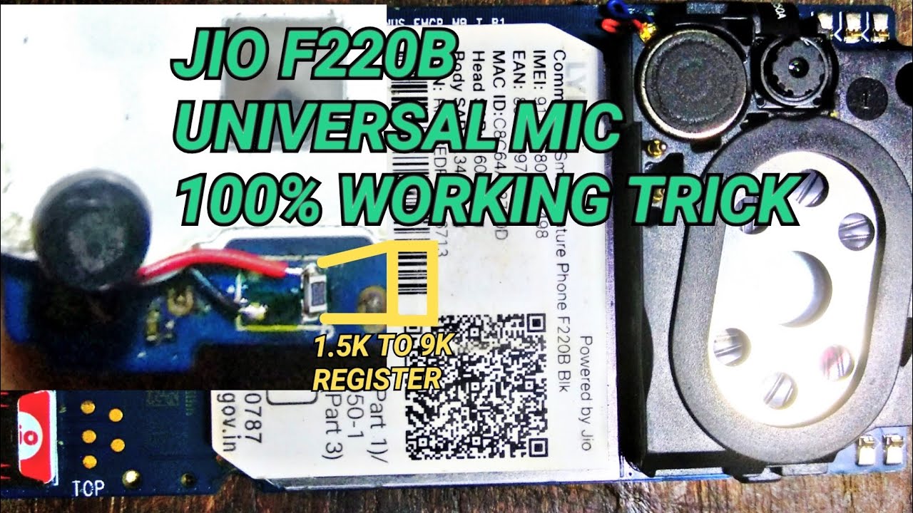 Jio F220B Me Unversal Mic Lagane Ka Aasan Tareeka - YouTube