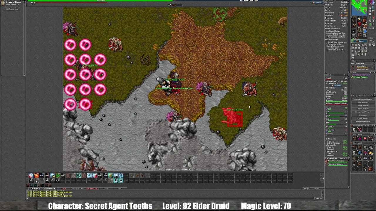 Tibia - Druid Level 8 to 100 (Episode 54, Oramond Mino's Aren't Fun ...