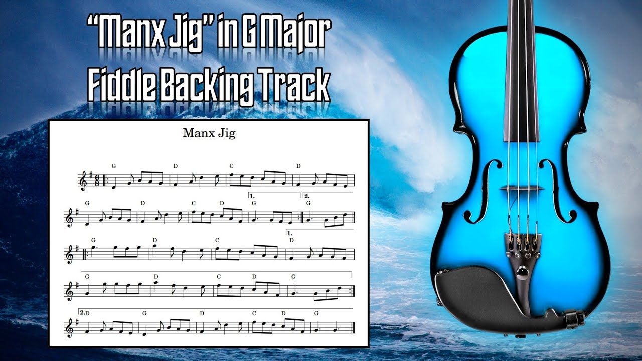 “Manx Jig” in G Major 🎻 Fiddle Backing Track - YouTube