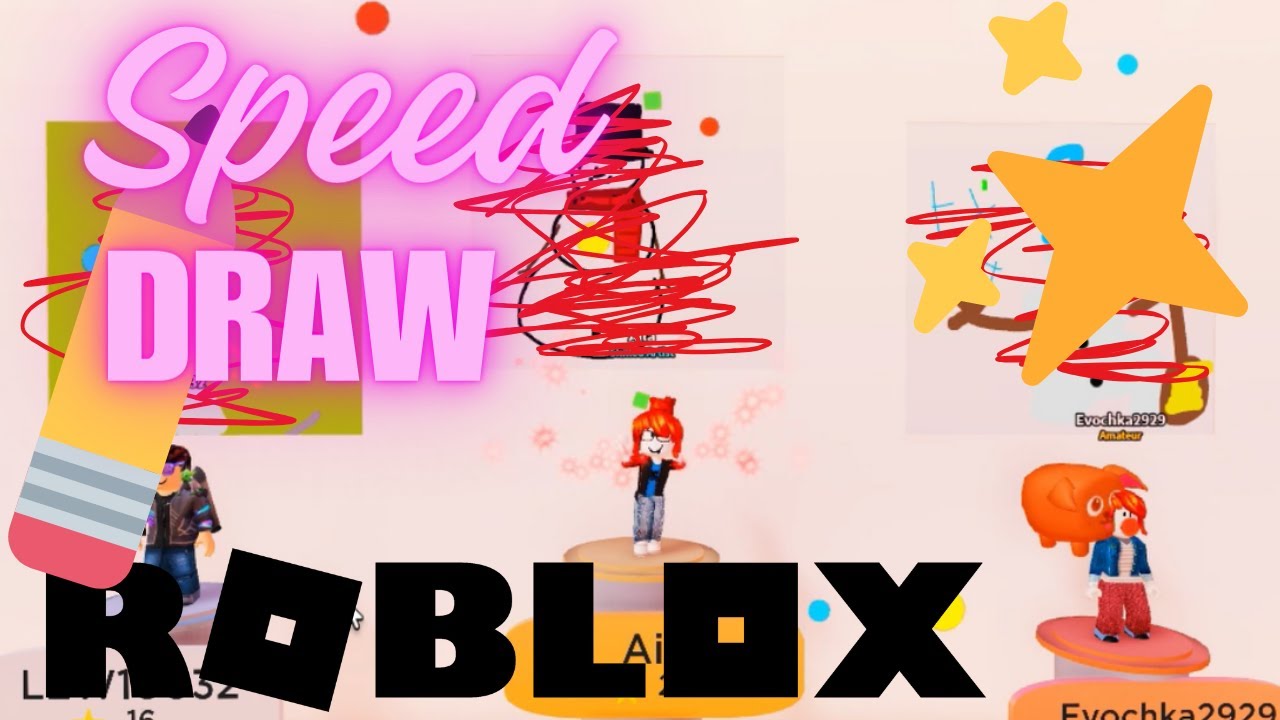 RYSUJE NA ROBLOX | roblox speed draw - YouTube