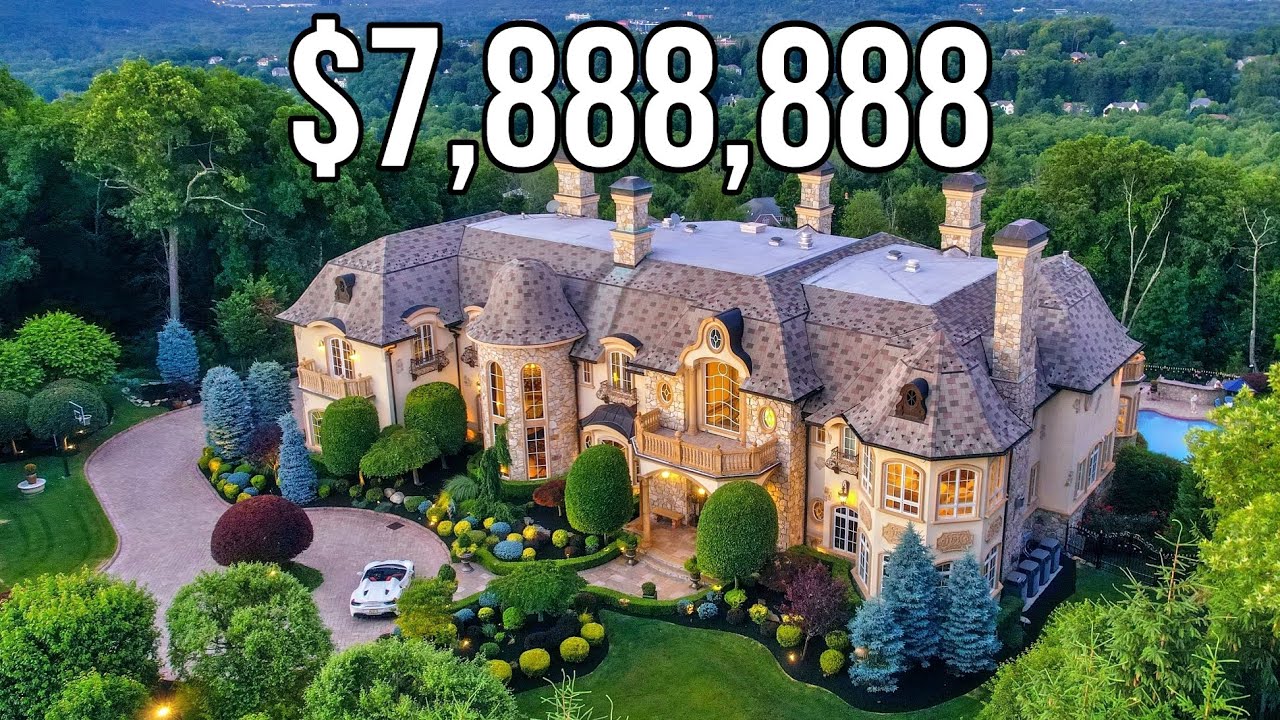 $7,888,888 Mahwah French Chateau | Mansion Tour - YouTube