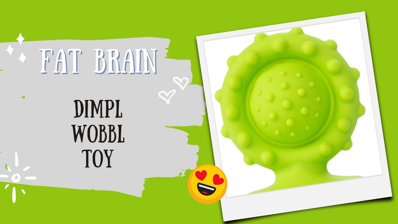 Fat Brain Dimpl Wobble Baby Toy! - YouTube