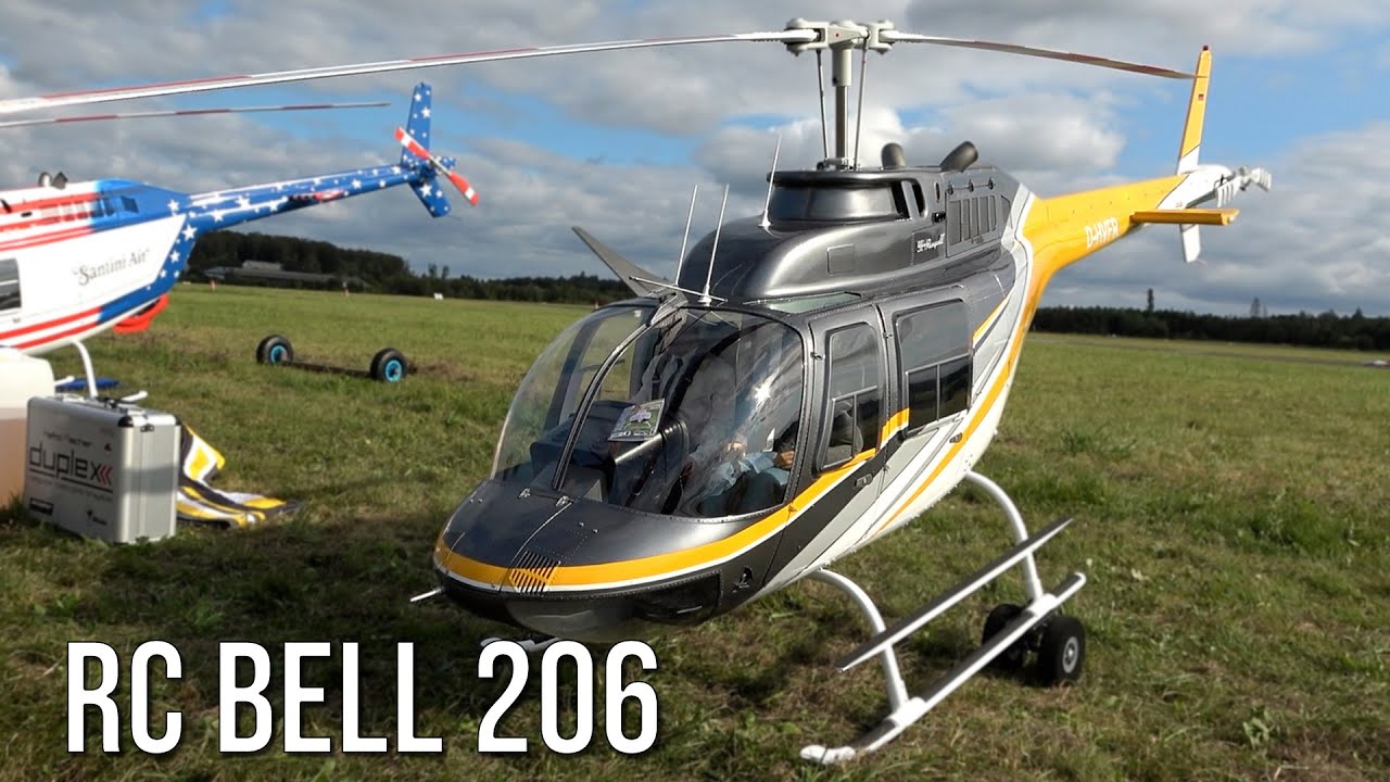 Big RC Bell 206 Jet-Ranger Full Carbon Turbine Helicopter Nice Scale ...
