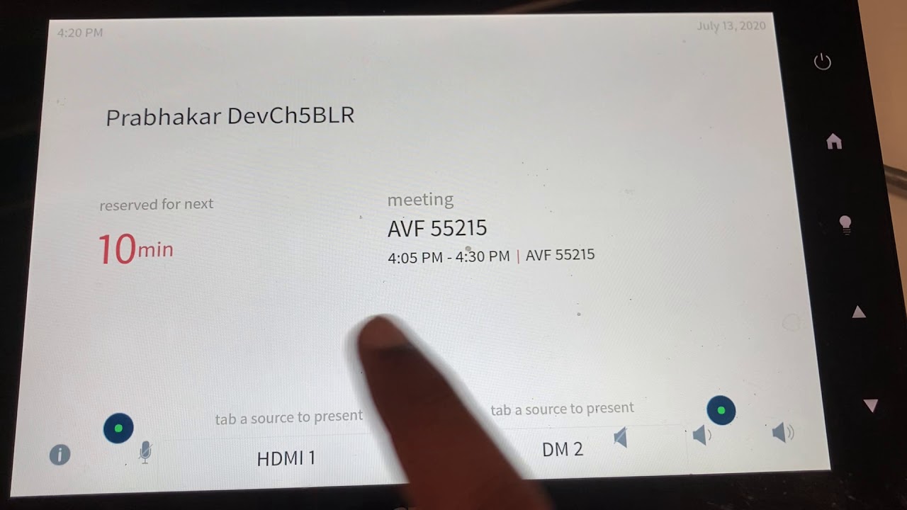Home screen overlaps with the "Tap a Source to present" screen - YouTube