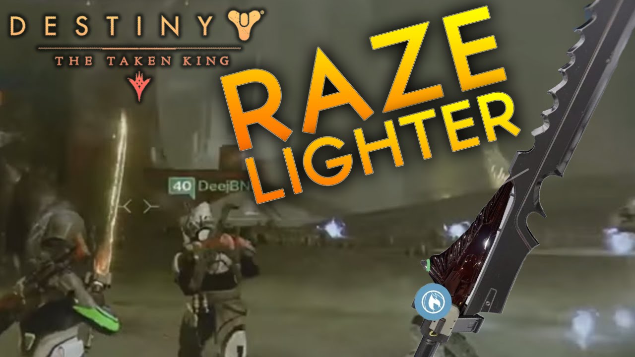 Raze-Lighter EXOTIC SWORD Heavy Weapon | Destiny The Taken King - YouTube