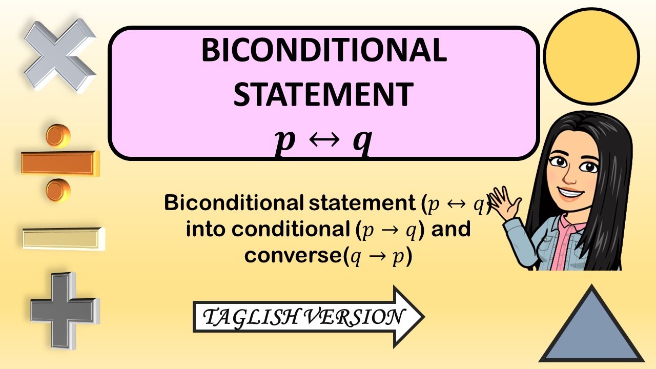 Biconditional Statement YouTube Biconditional Statement YouTube