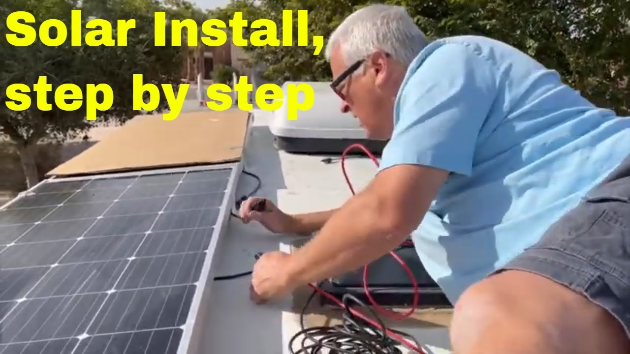 Solar Install Step by Step, Adding solar to RV Roof top. - YouTube