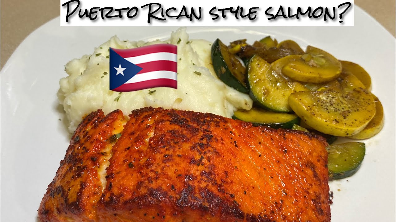 Puerto Rican Style Salmon !? - YouTube