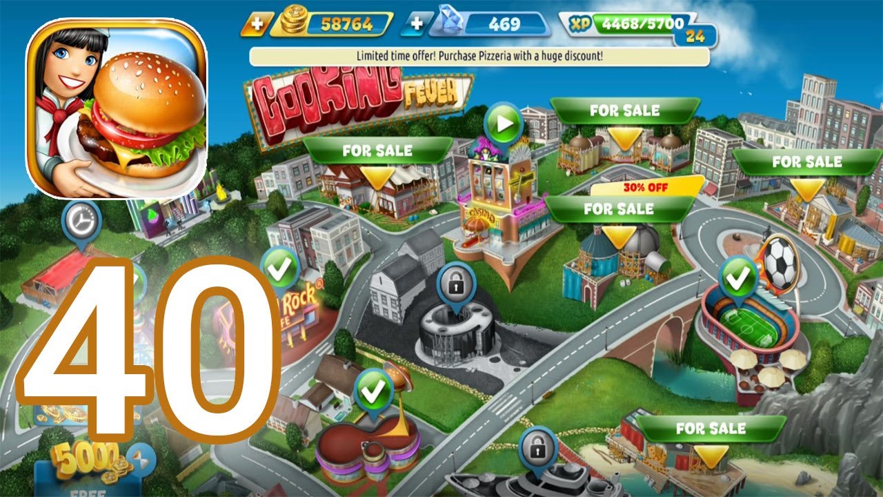 Cooking Fever - Gameplay Walkthrough Part 40 - Gourmet Restaurant Level ...