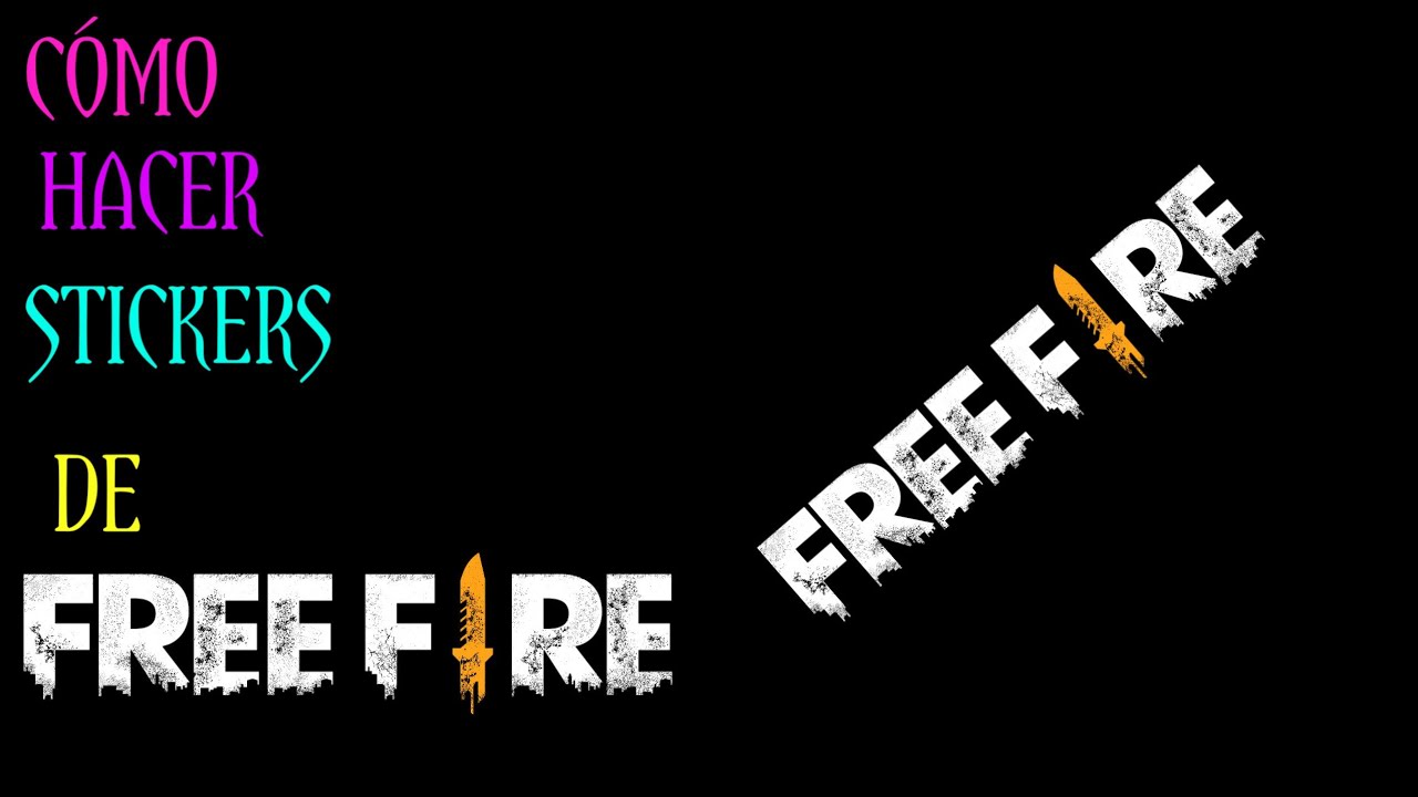 Cómo hacer stickers de free fire - YouTube