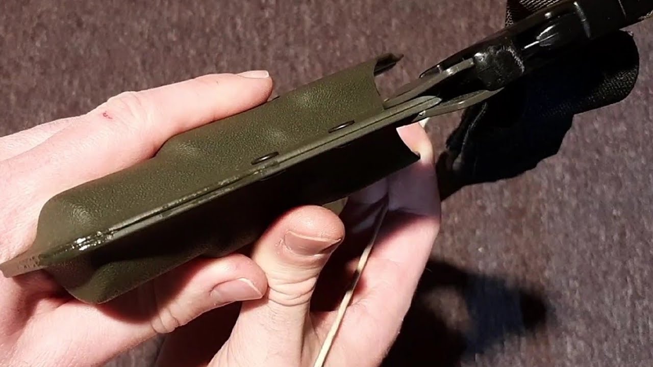 Joining Kydex together the easy way - YouTube