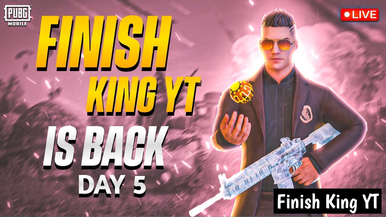 DAY 7 OF BGMI RANK PUSH LIVE STREAM FINISH KING YT Live Stream #bgmi ...