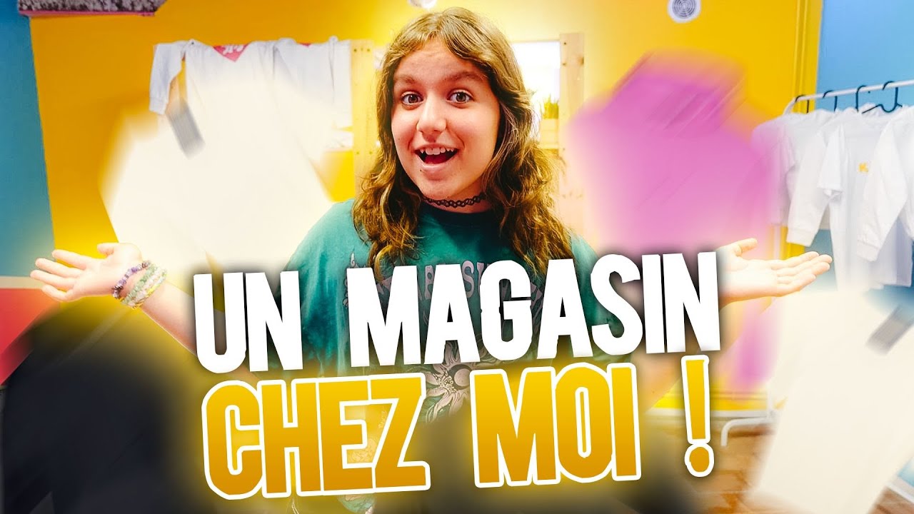 ON OUVRE UN MAGASIN DANS NOTRE MAISON ! PINK LILY SHOP ! - YouTube