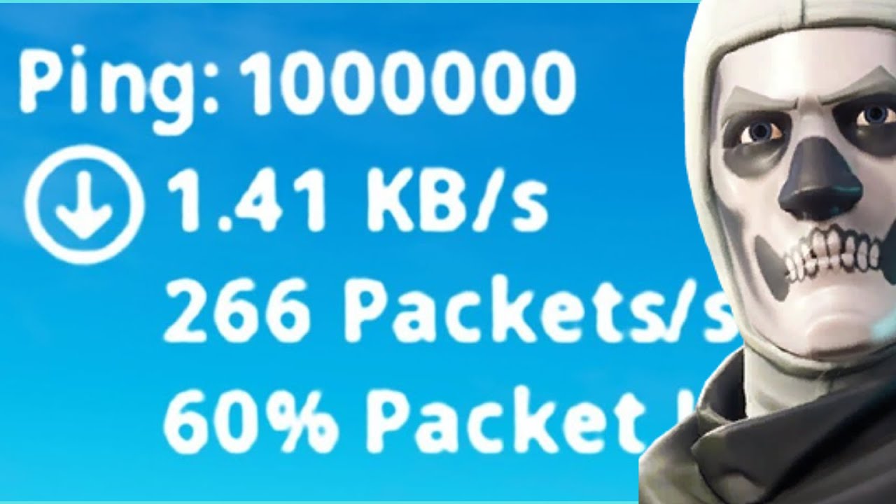 I Played Fortnite on 10000 Ping p.2 - YouTube