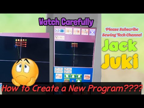 How to Create New Program in Jack or Juki Bartack Step By Step // 1906B Pattern Tacker/Sewing ...