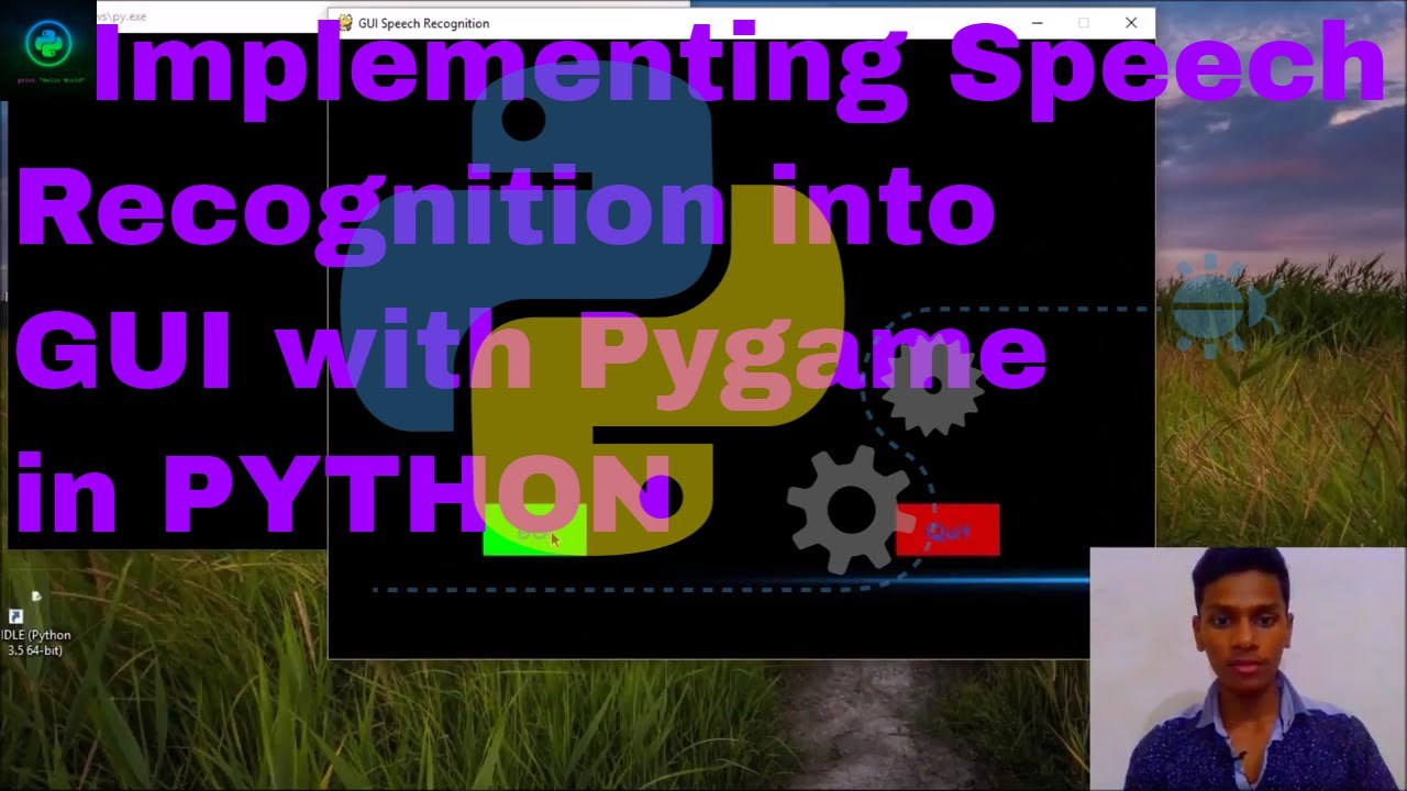Implementing The Speech Recognition Program Into Gui With Pygame In Python Youtube 0422