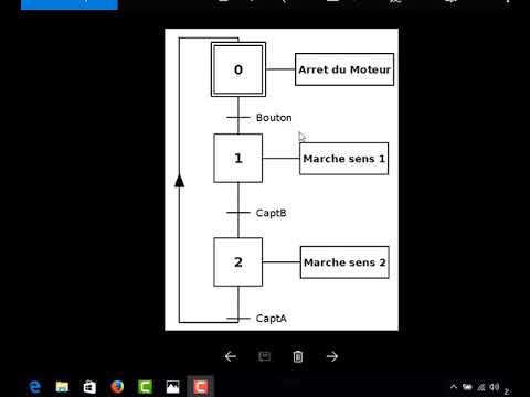 le grafcet d un moteur de deux sens de marche - YouTube