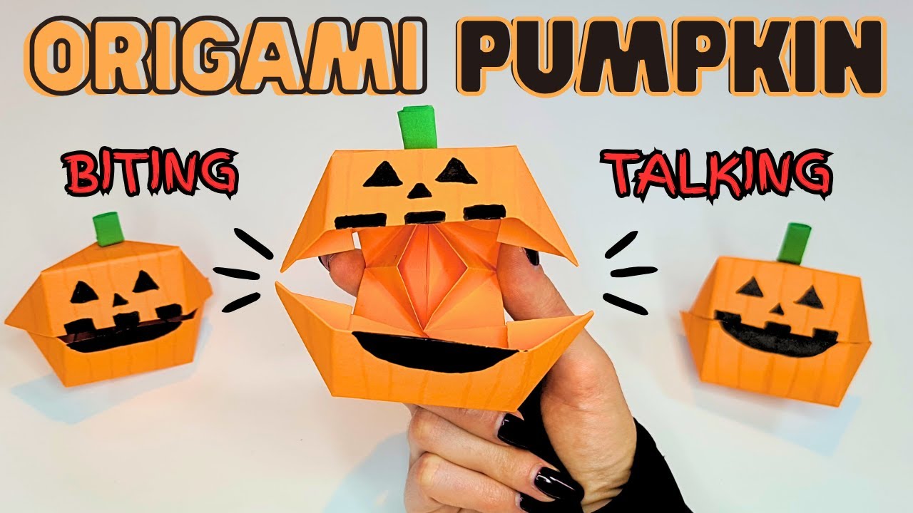 Halloween Origami Pumpkin Tutorial | Create a Fun , Easy craft for ...