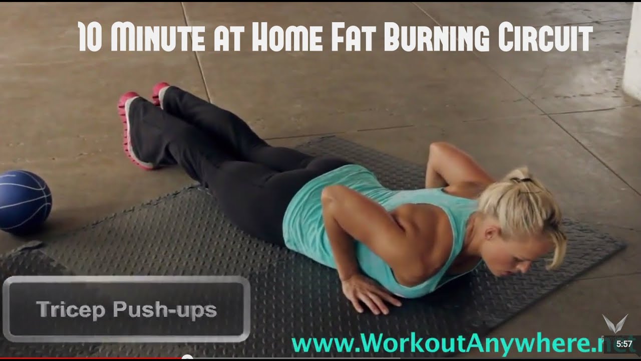 12 Minute at Home Fat Burning Circuit - YouTube
