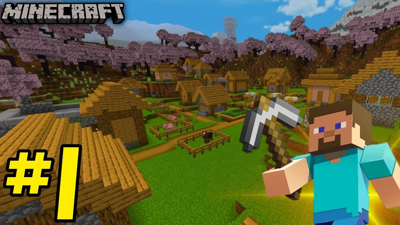 MY FIRST DAY IN MINECRAFT SURVIVAL #1 - YouTube