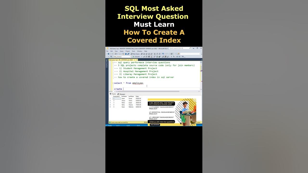 sql performance most asked interview questions covered index in sql server # ...
