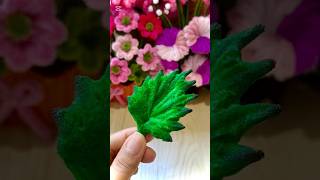So Easy & Beautiful!🌿DIY Leaves Pipe Cleaner Tutorial | Handmade Craft Ideas Step-by-Step #shorts