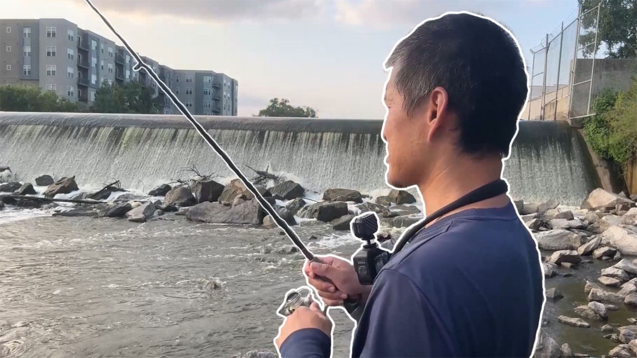 This Spillway is absolutely LOADED with fish. Rock River Fishing. - YouTube