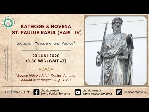 Katekese & Novena St. Paulus Rasul (Hari - IV) - YouTube