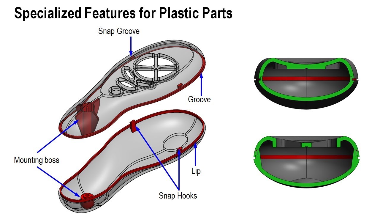 Create Plastic Parts : ตัวอย่างวิดีโอสอนจากแผ่น Advanced Surface ...