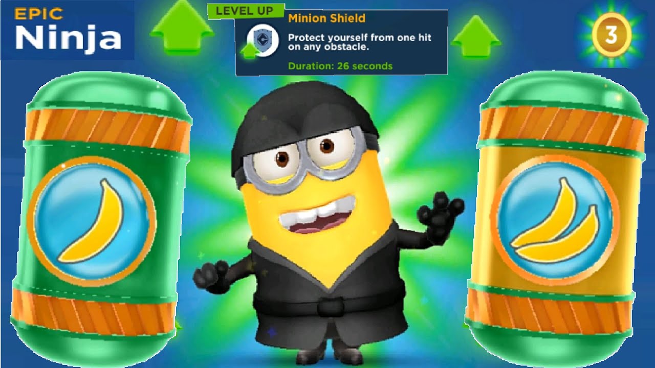 NINJA Minion Rush: Despicable Me Level Up Costume gameplay walkthrough ...