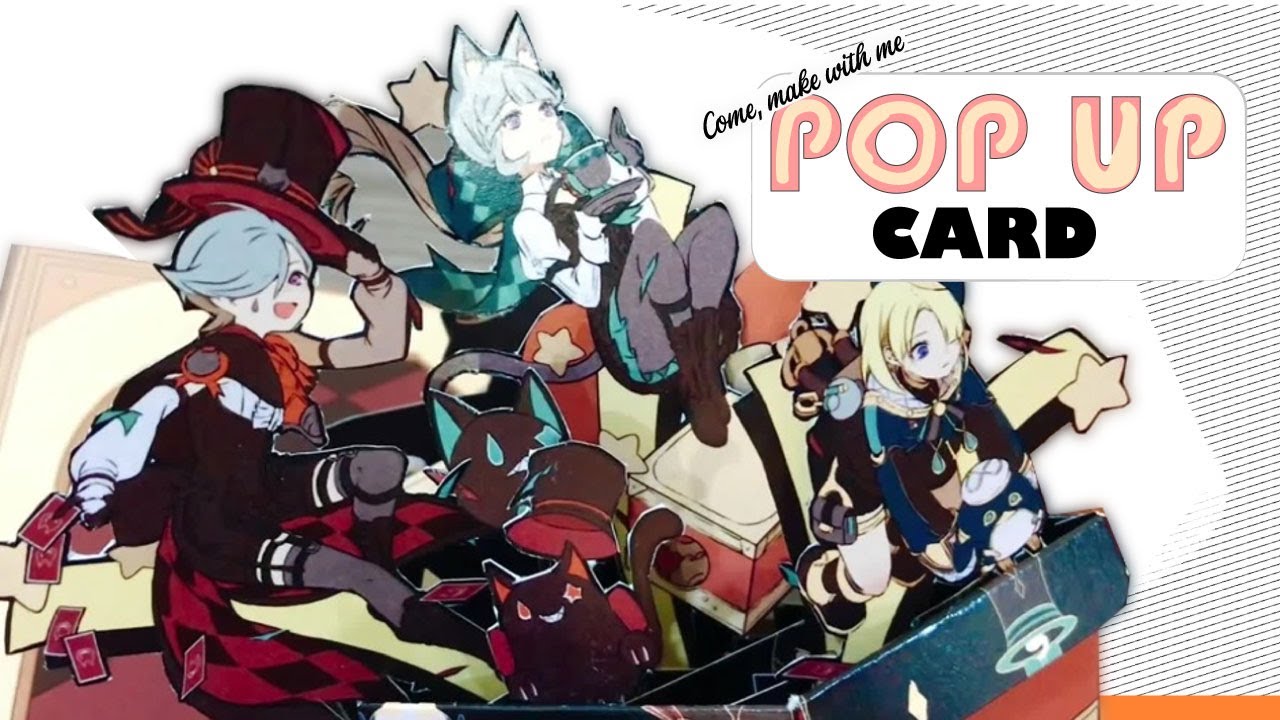 The making of the Lyney Pop up card , Genshin Impact - YouTube