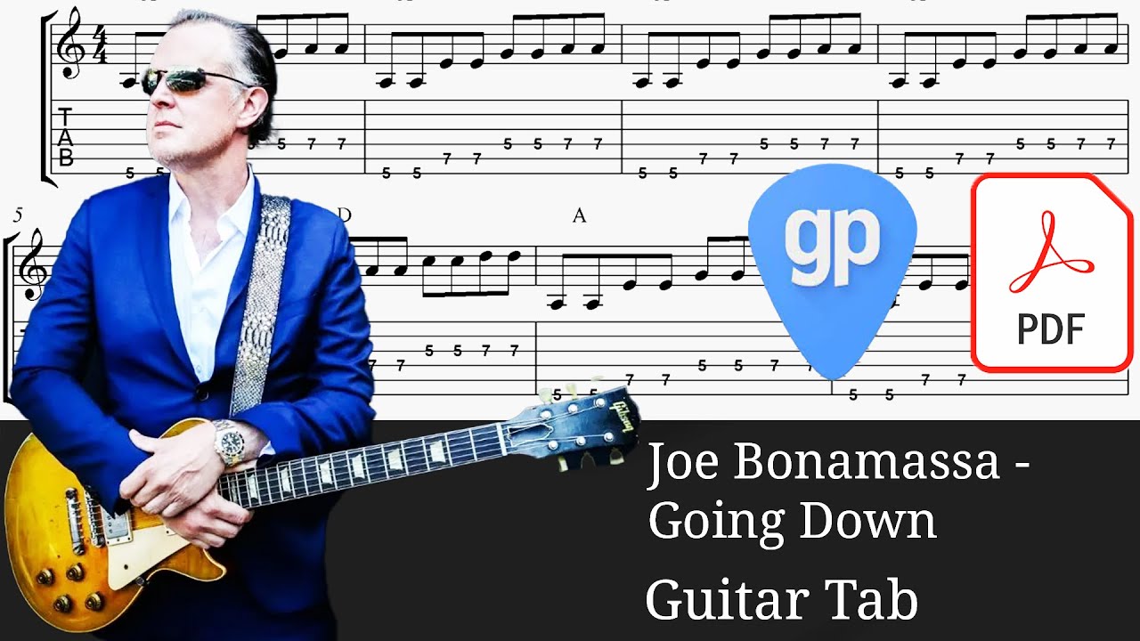 Joe Bonamassa - Going Down Guitar Tabs [TABS] - YouTube