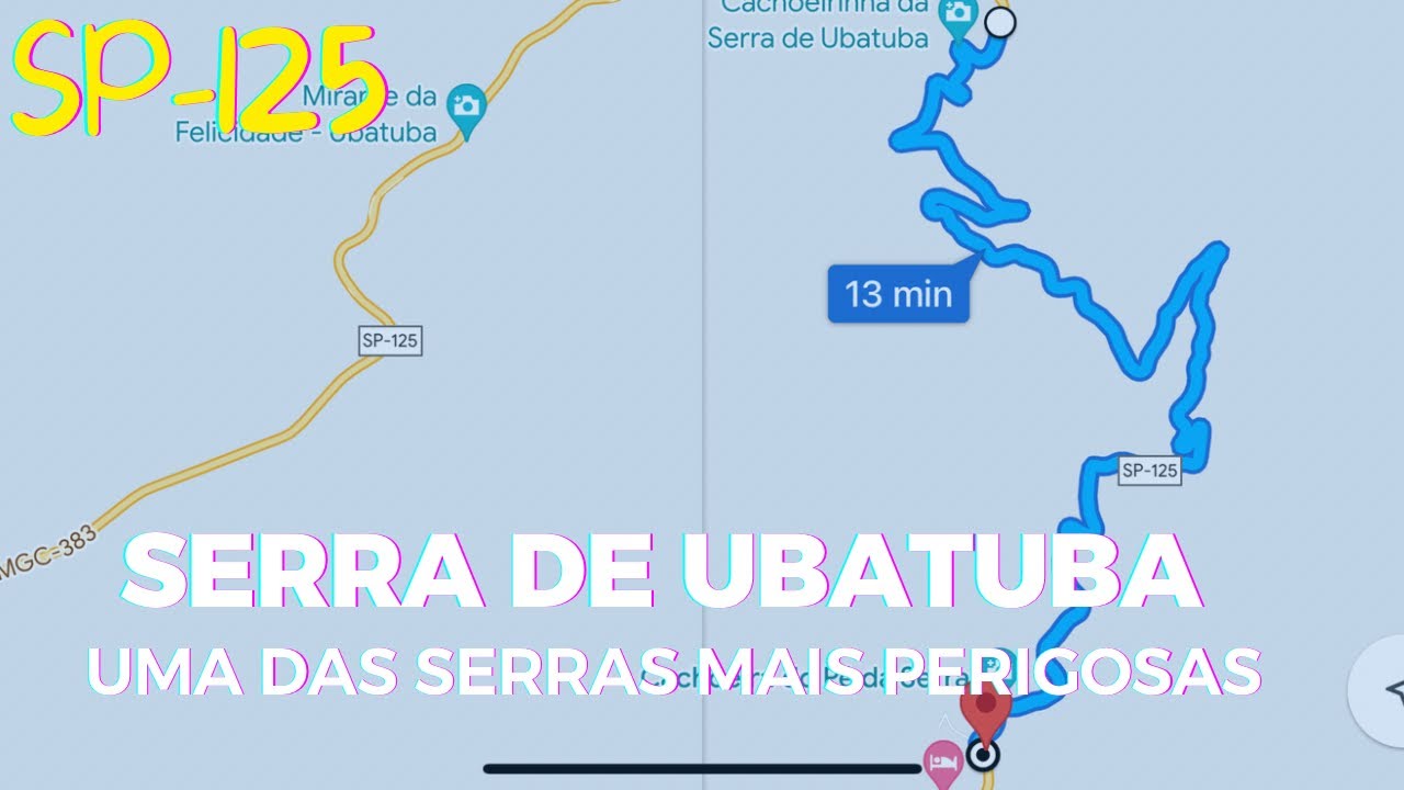 DESCENDO A PERIGOSA SERRA DE UBATUBA PELA SP-125! - YouTube