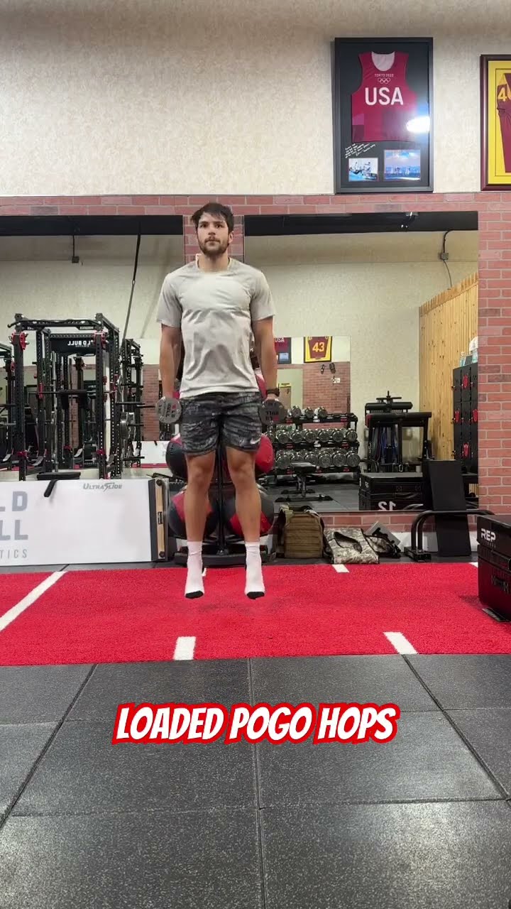 Loaded Vertical Pogo Hops - YouTube