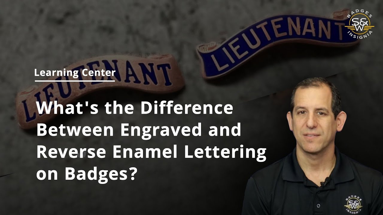 What's the Difference Between Engraved and Reverse Enamel Lettering on ...
