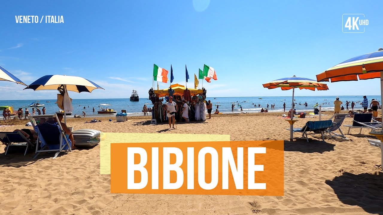 Italy: BIBIONE - a family friendly beach - YouTube