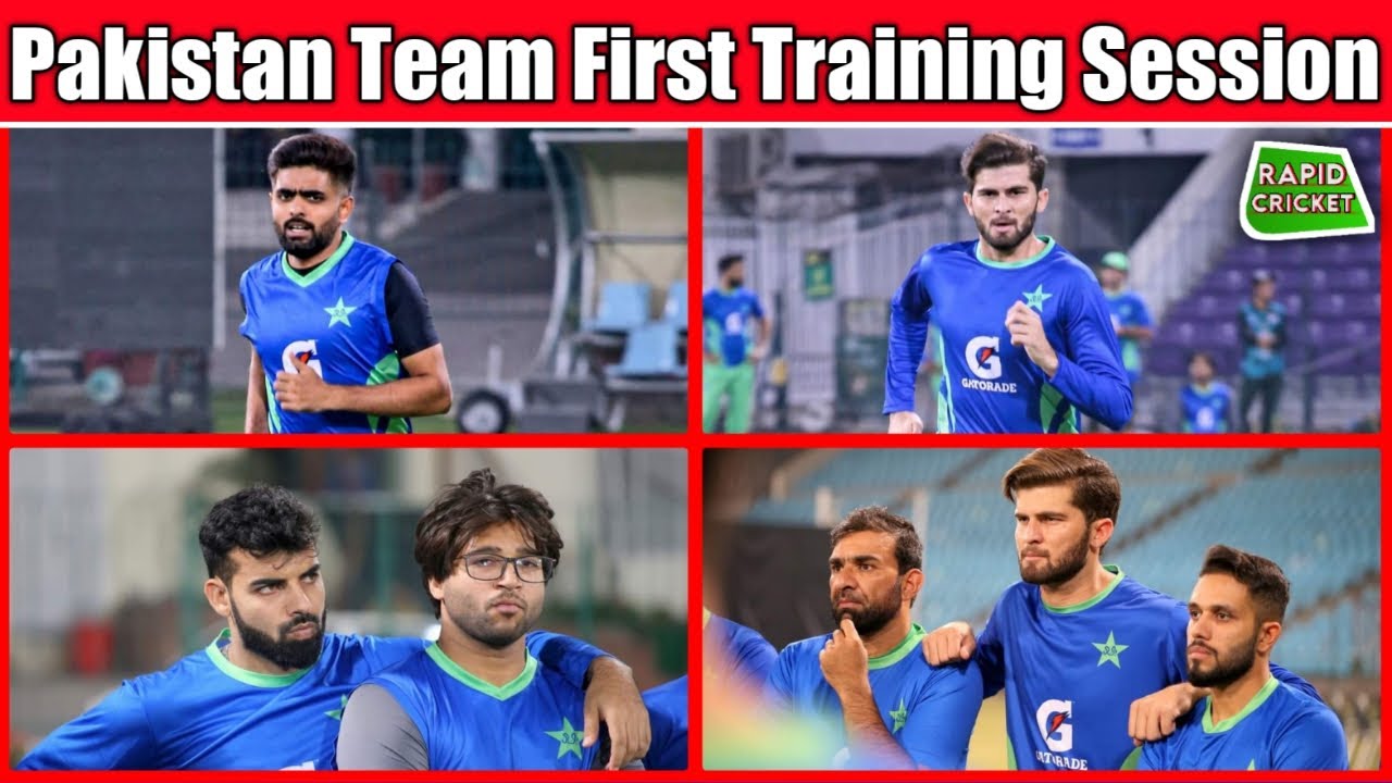 Pakistan Team First Training Session | Pakistan Vs New Zealand ...