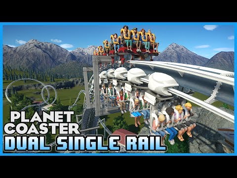 FIRST EVER DUAL SINGLE TRACK COASTER! Pegasus and Bellerophon! Coaster ...