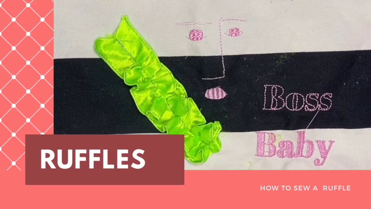 How to Sew and Finish Ruffles - YouTube