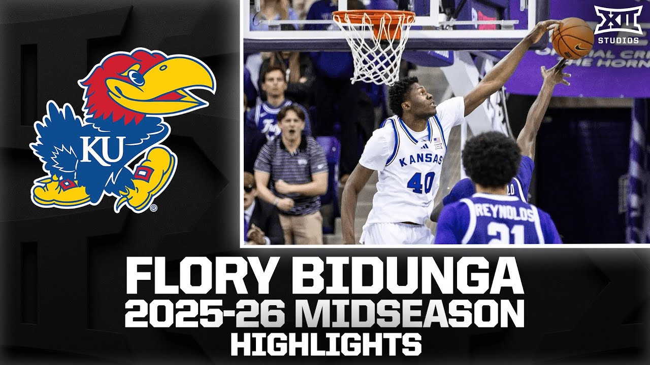 Kansas' Flory Bidunga Midseason Highlights | 2025-26 Big 12 Men's ...